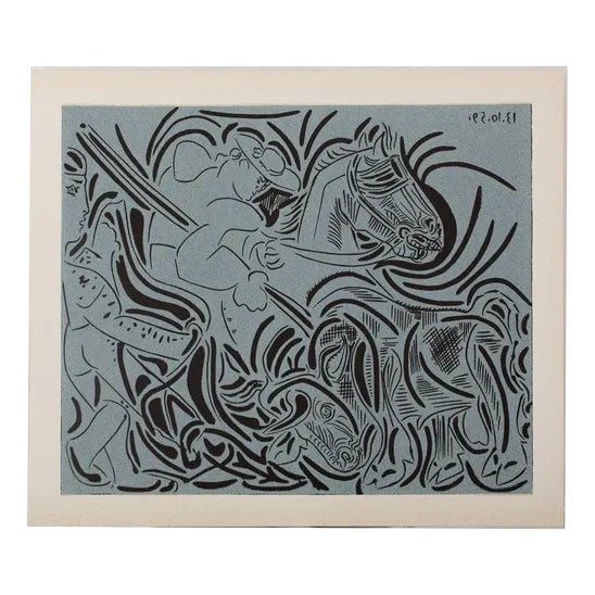 Pablo Picasso, Pique: Face the Bull, 1962, Lithograph | Chairish