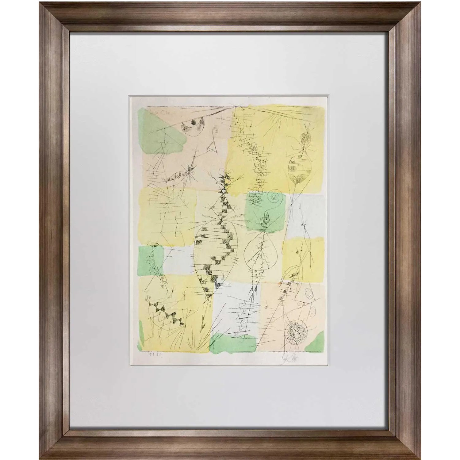 AbstractPaul Klee Lithograph Ltd Edition “Insekten" | Chairish