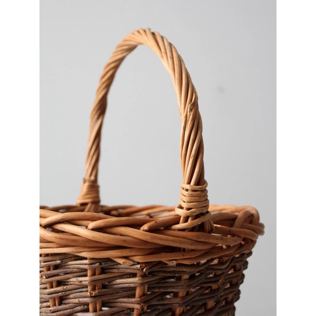Vintage Wicker Basket | Chairish