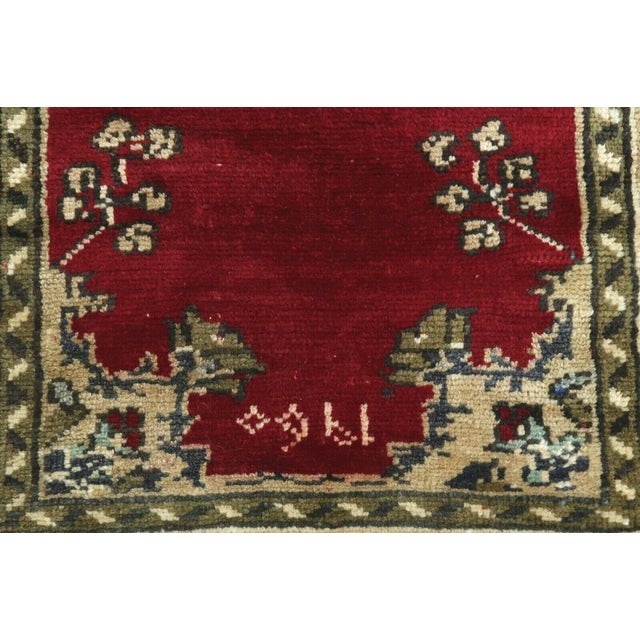 1960s Vintage Turkish Mini Rug - 27" X 55" | Chairish