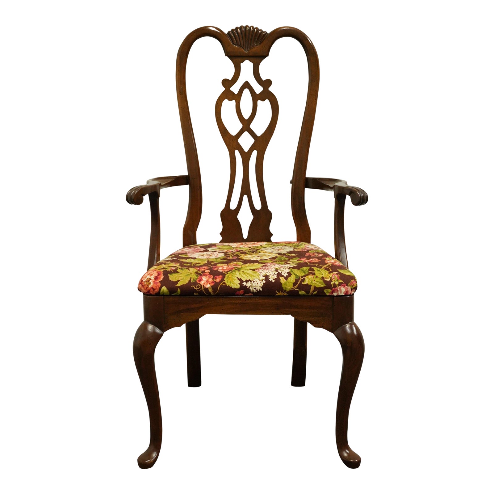 Thomasville Furniture Carlton Hall Traditional Style Dining Arm Chair ...