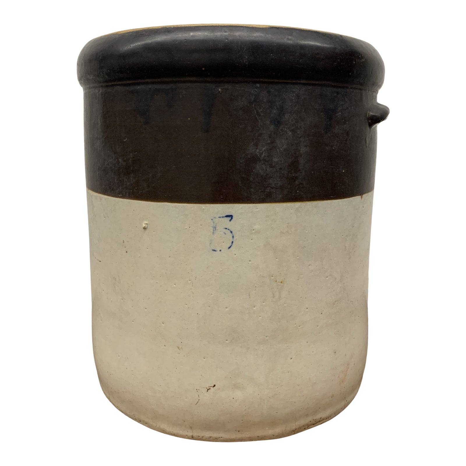 Vintage Rustic Stoneware Crock | Chairish
