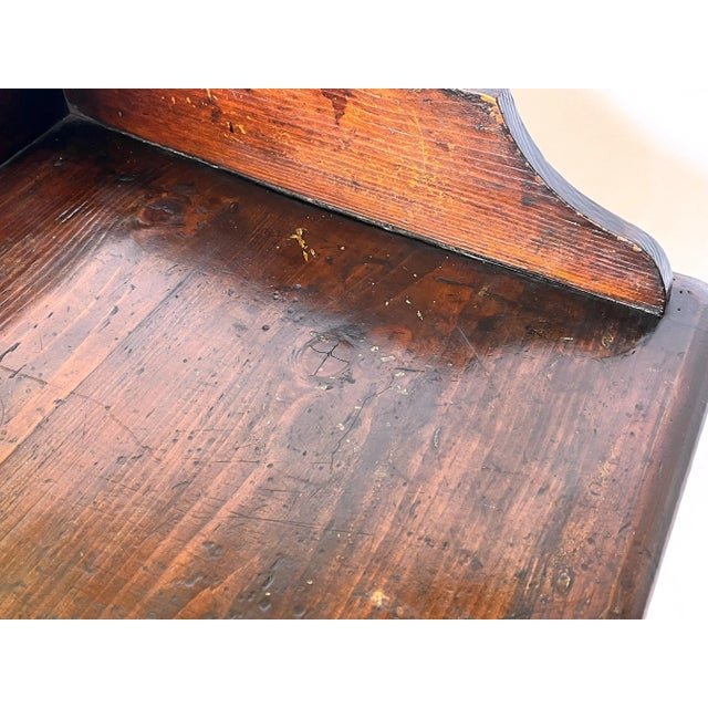 19th Century Hand Crafted Pine Work Stand/ Writing Desk | Chairish