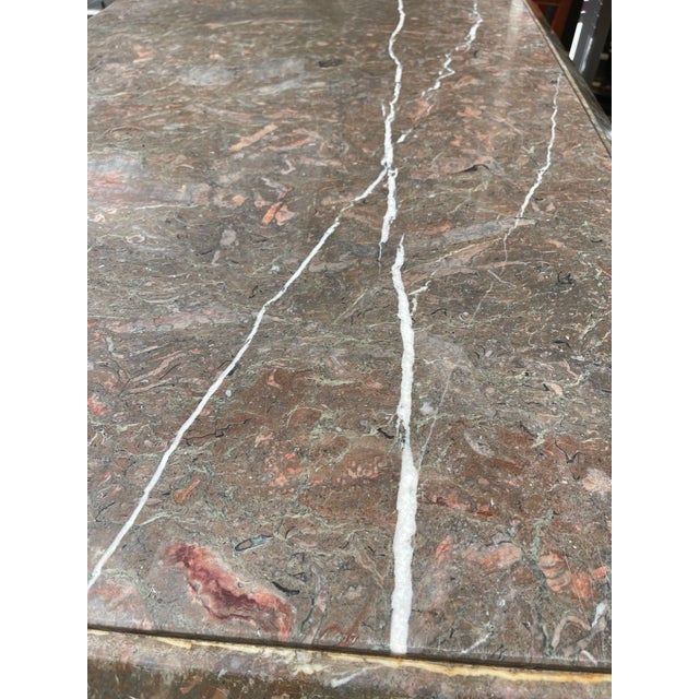 Italian Postmodern Piana Duch Rosata Marble Table. | Chairish