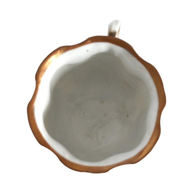 Antique German Porcelain Footed Mug | Chairish