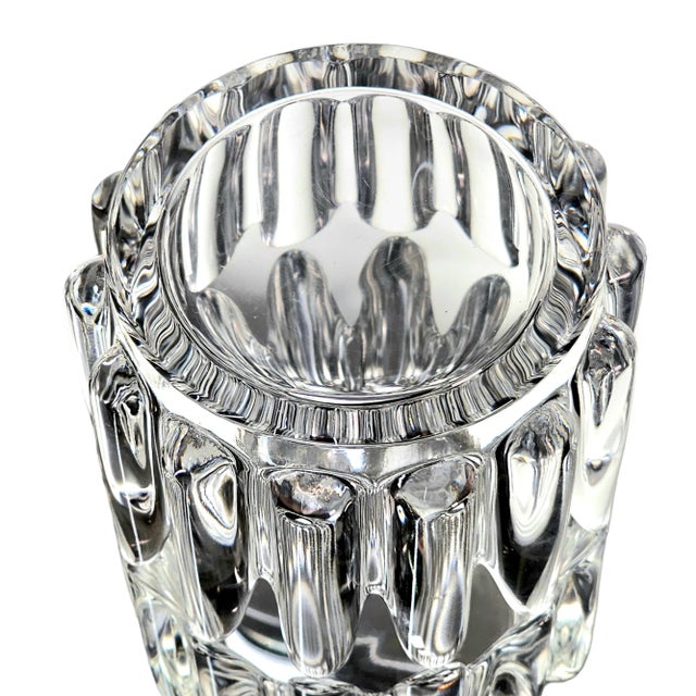 Swedish Orrefors Crystal Glass Corona Trinket Candy Dish | Chairish