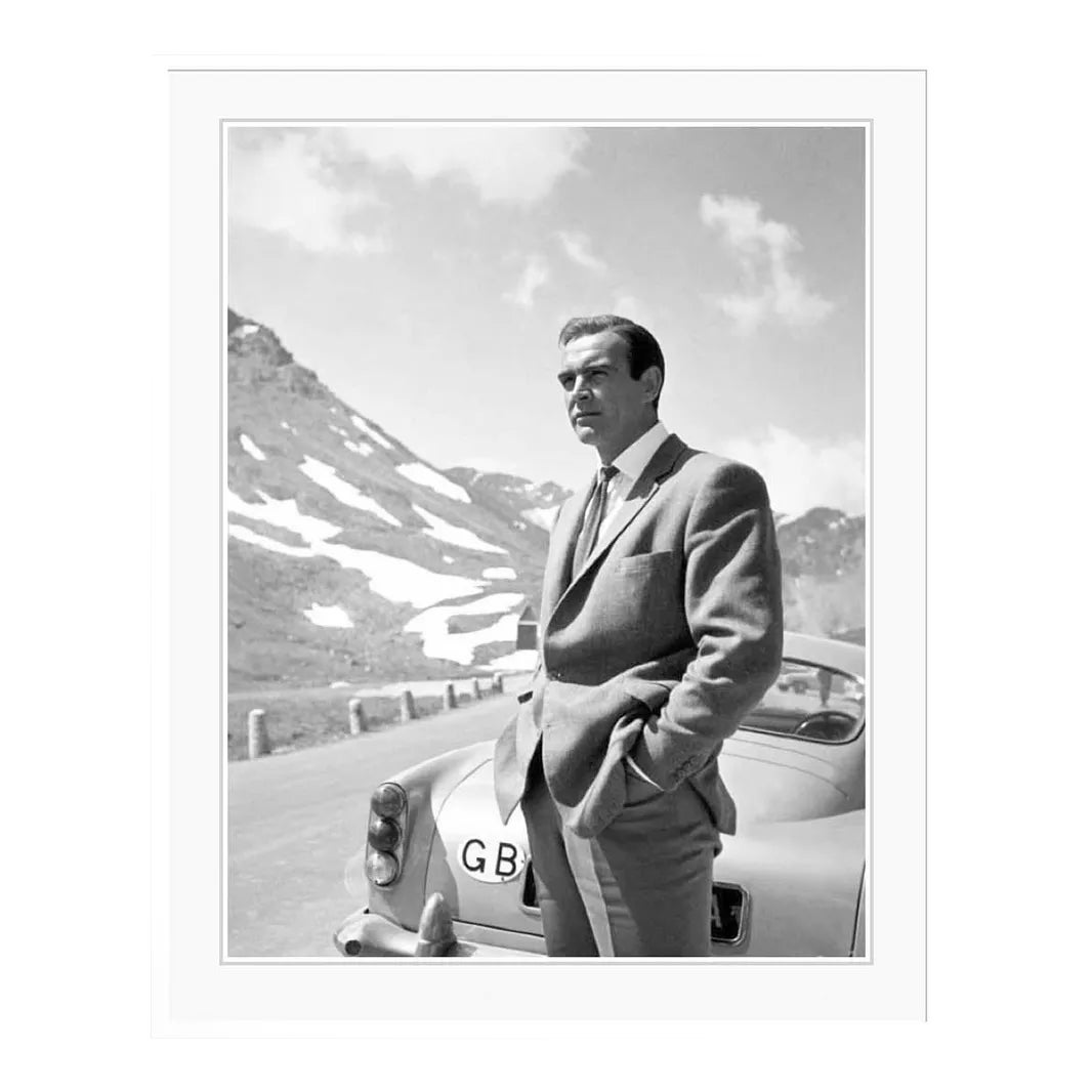 James Bond 007 White Framed | Chairish