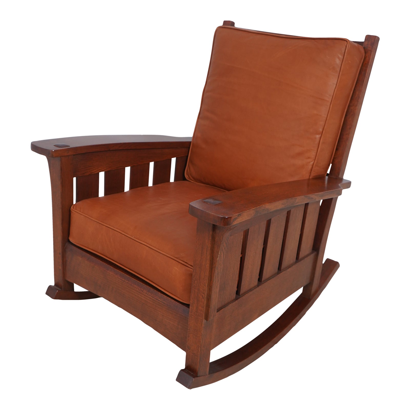 Stickley Mission Oak Arts & Crafts Rocker | Chairish