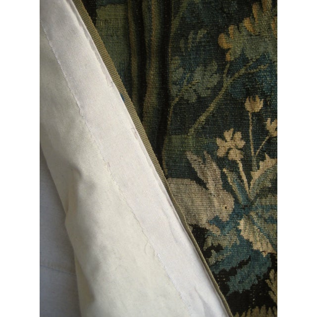Early 1700s Aubusson Verdure With Rabbits Tapestry | Chairish