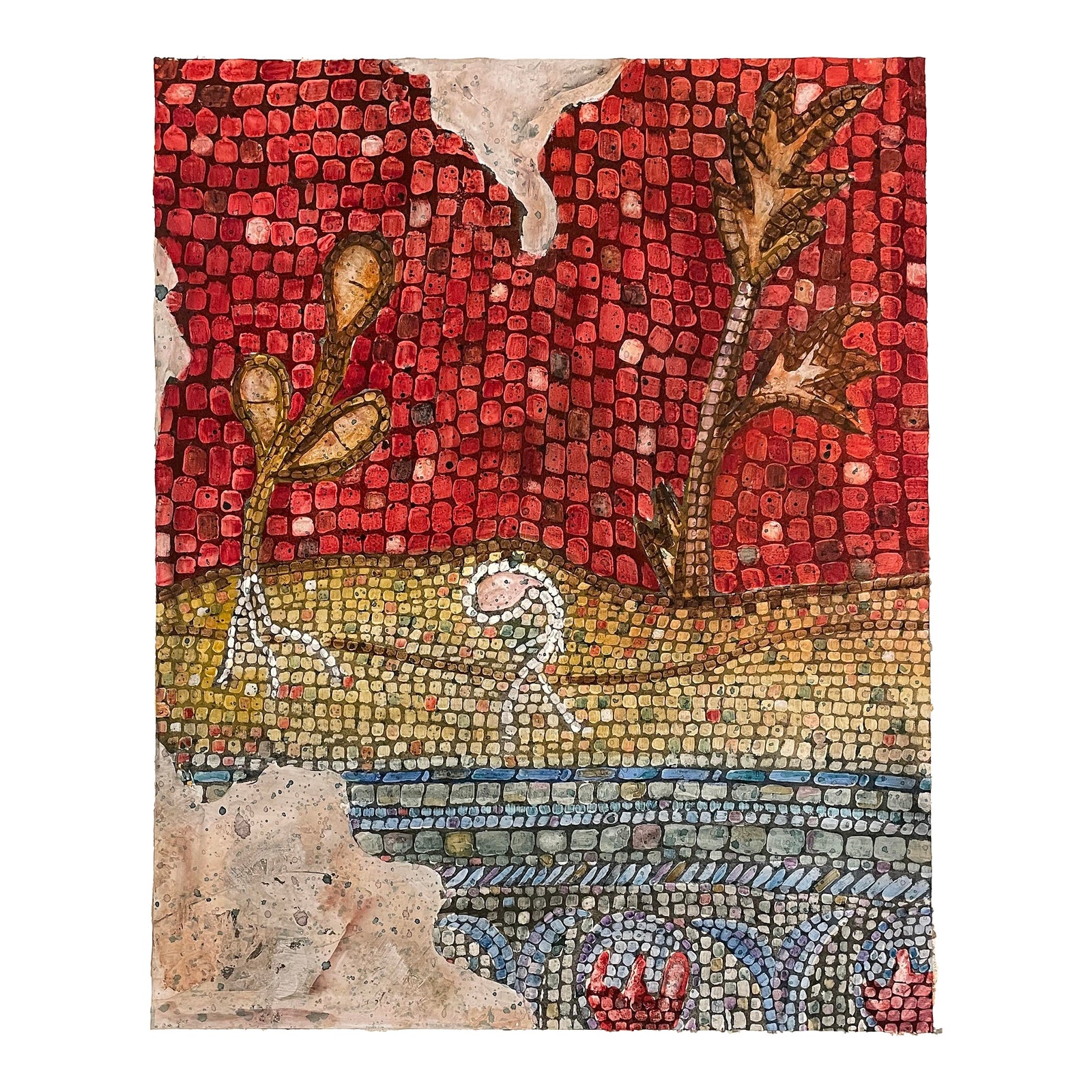 1992 Beth Cowen New Life Painting | Chairish