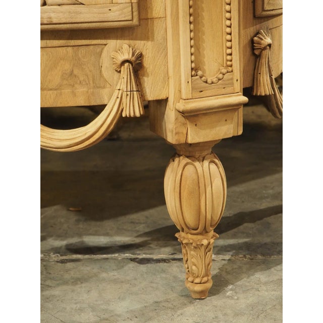 Circa 1870 Louis XVI Style Bleached Walnut Drapery Swag Commode From ...