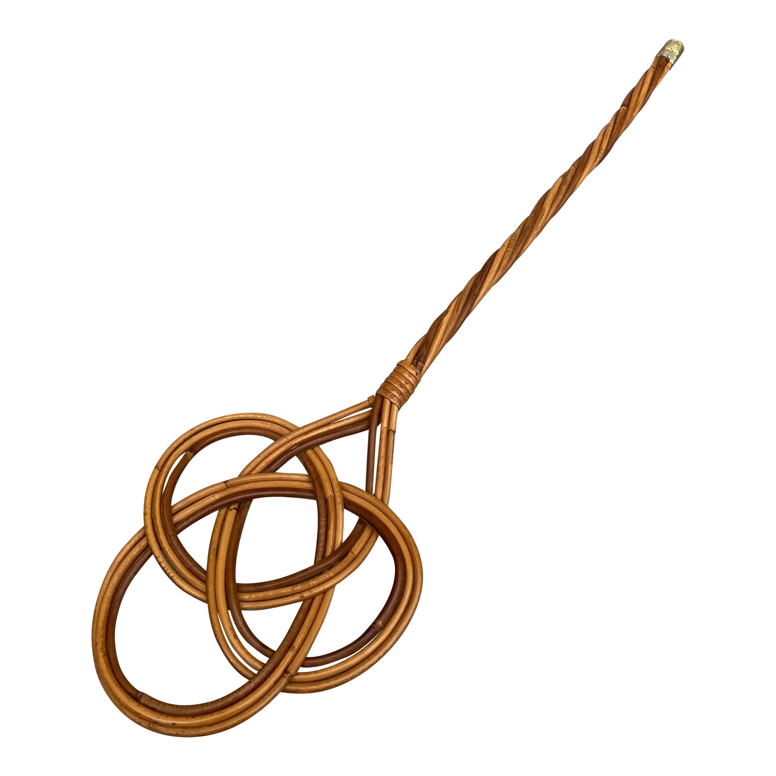 Vintage Rattan Rug Beater, Early 20th Century | Chairish