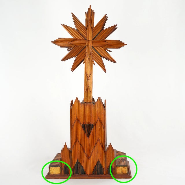 Matchstick Tramp Art Catholic Shrine Madonna and Child Circa 1920 ...