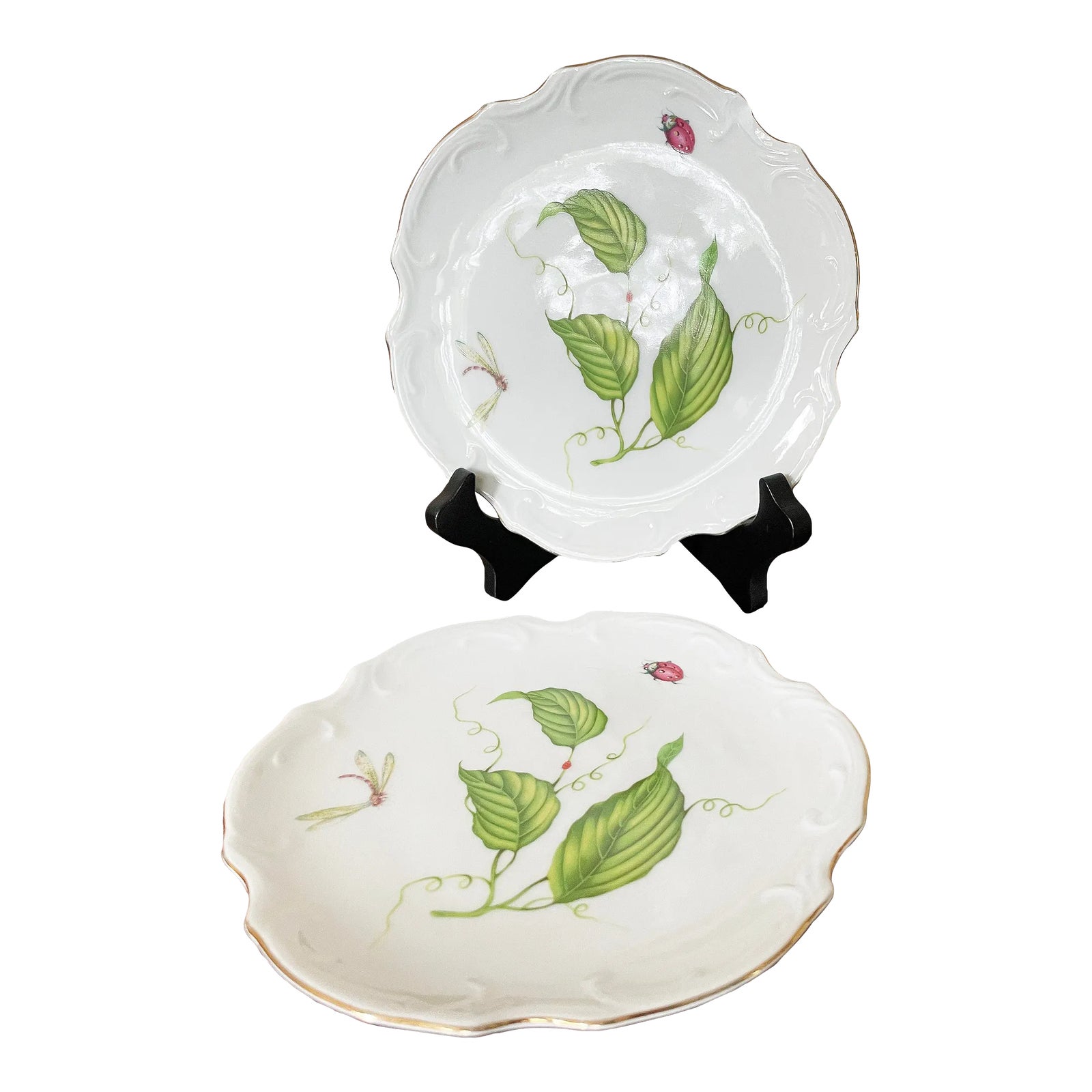 Vintage I. Godinger & Co. Jardin Canape Plates- Set of 2 | Chairish