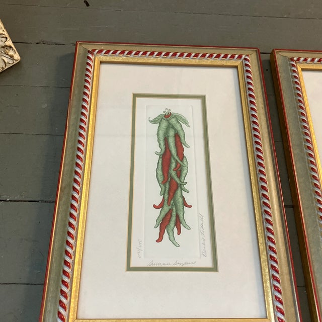 1980’s Original Vintage 3 Vegetable Colored Lithograph Prints Custom ...