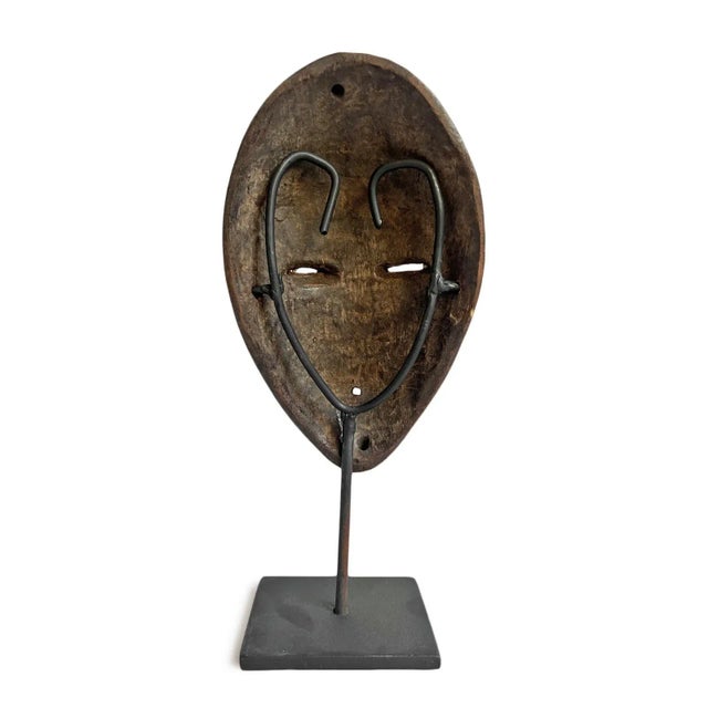 Vintage Dan Passport Mask on Stand | Chairish