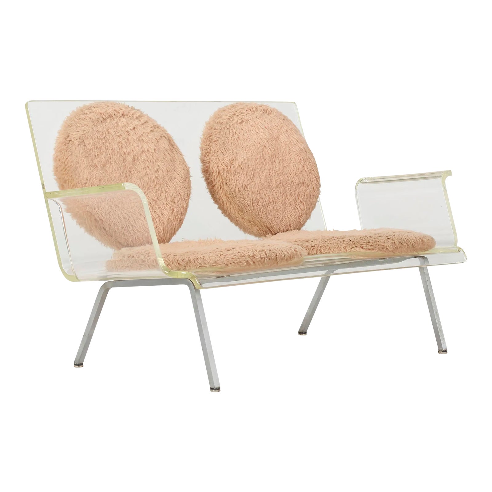 1960s Erwine and Estelle Laverne Early Settee From the Invisible Group ...