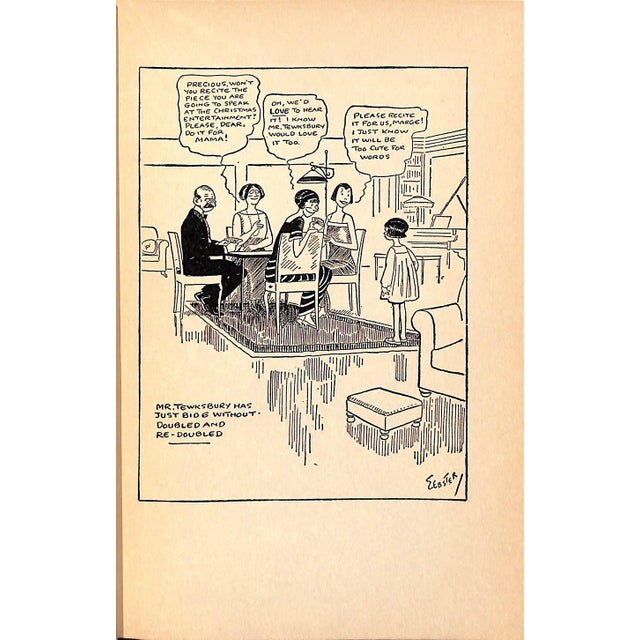 "Webster's Bridge: Thirty-Six Cartoons" 1924 Webster, h.t. | Chairish