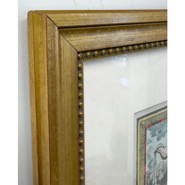 Double Hemisphere Old World Map Print, Matted & Framed | Chairish