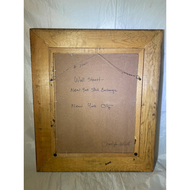 Christopher Willett Wall Street New York Stock Exchange Oil Painting ...