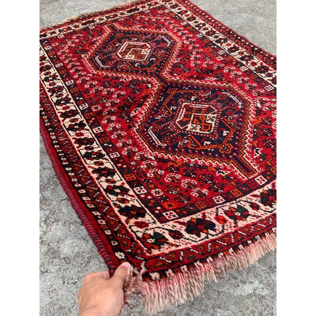 1990s Persian Style Handmade Authentic Area Rug | Chairish