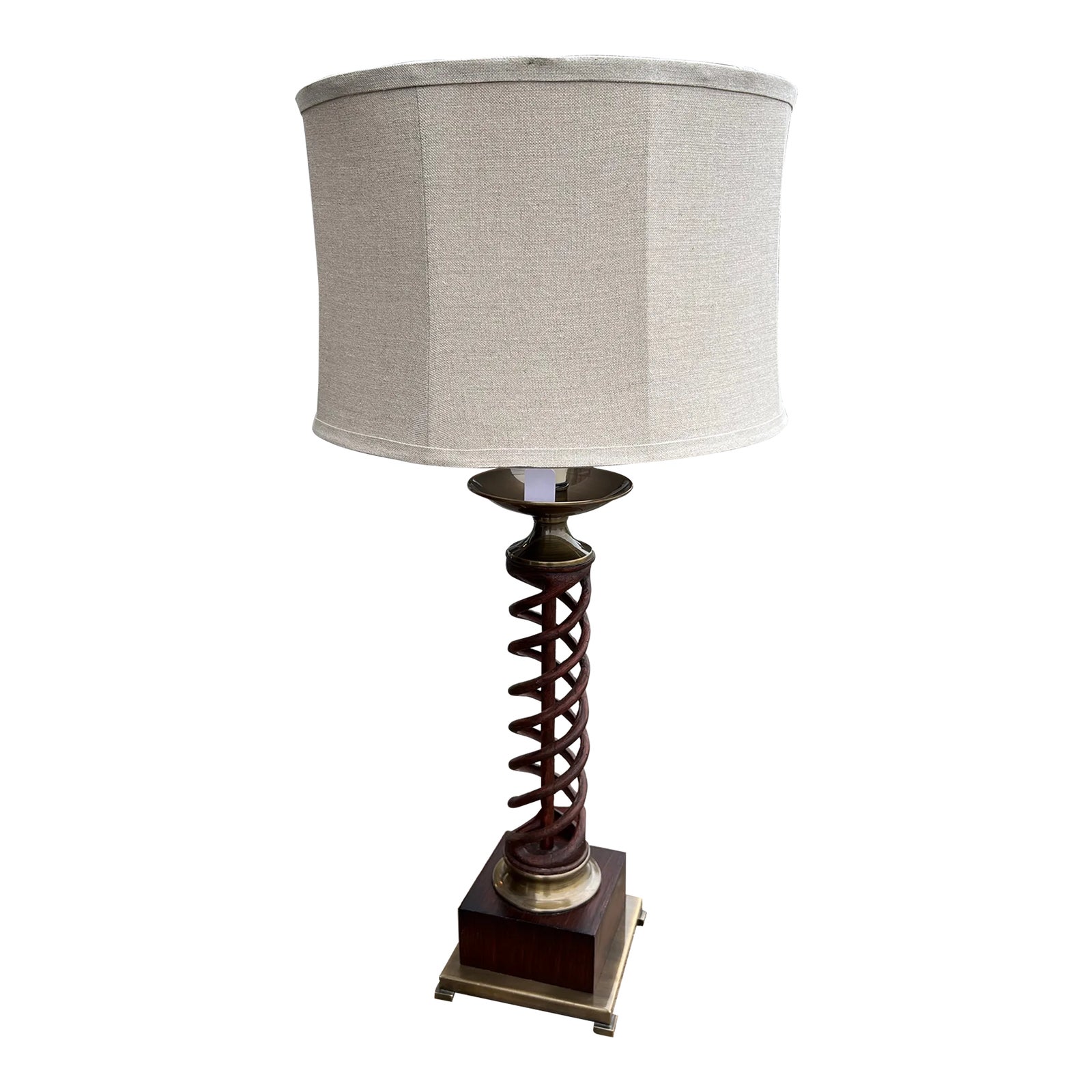1980s Frederick Cooper Style Helix Lamp | Chairish