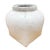 White Distressed Glazed Clay Vases - a Pair | Chairish