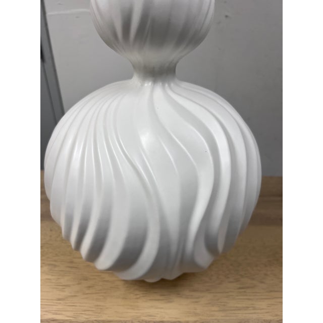 Global Views Magura Snow White Vases, a Pair | Chairish