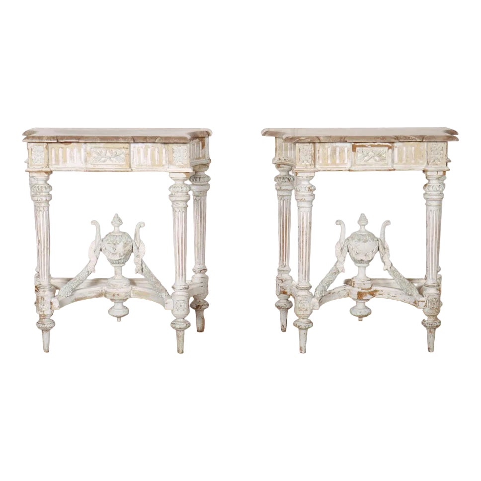 French Console Tables, Set of 2 | Chairish