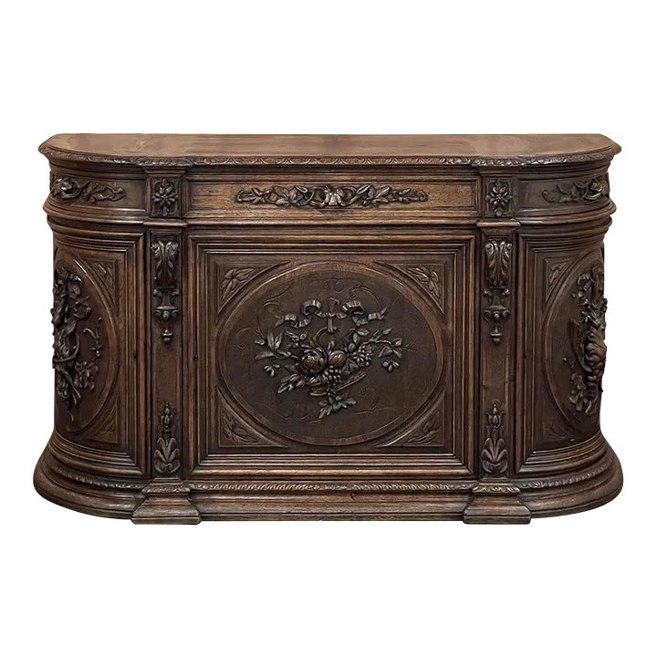 19th Century French Renaissance Hunt Buffet ~ Credenza | Chairish