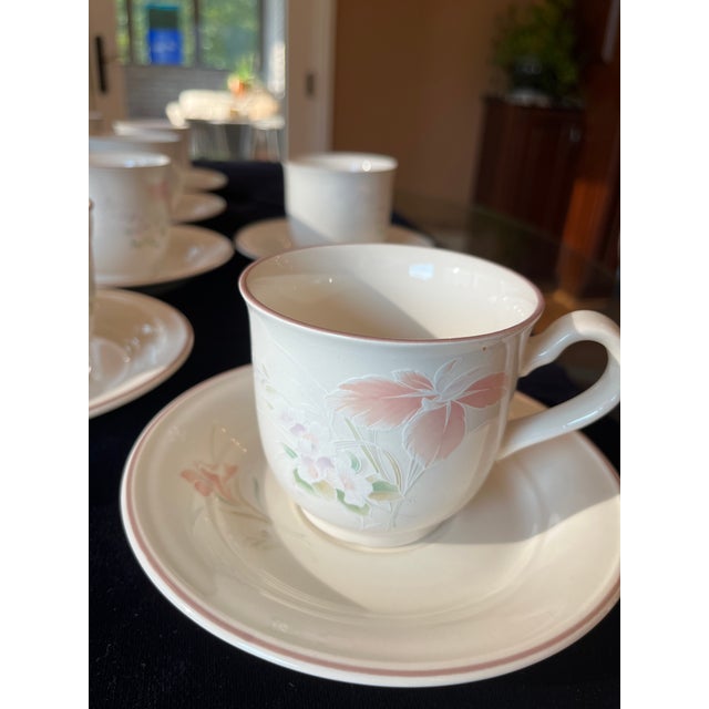 1990s Noritake Spring Orchid 57-Piece Dinnerware Set | Chairish