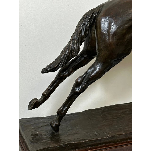 First Edition Bronze Race Horse Dunfermline Jockey Willie Carson ...