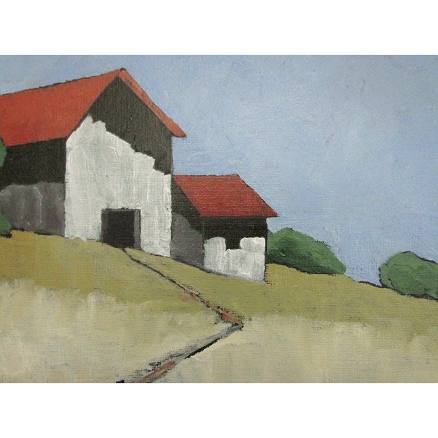 Sonora White Barn Art Lynne French California Landscape Oil Painting ...