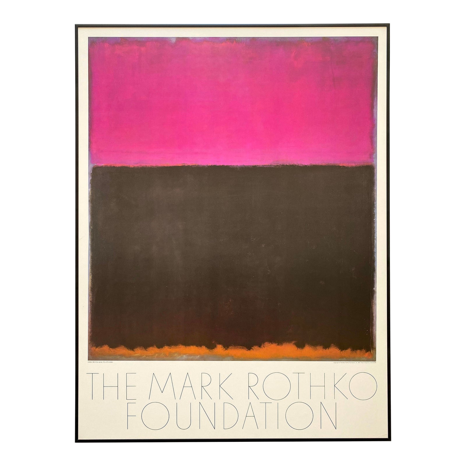 Mark Rothko Foundation Vintage 1981 1st Edtn Lithograph Print Framed ...