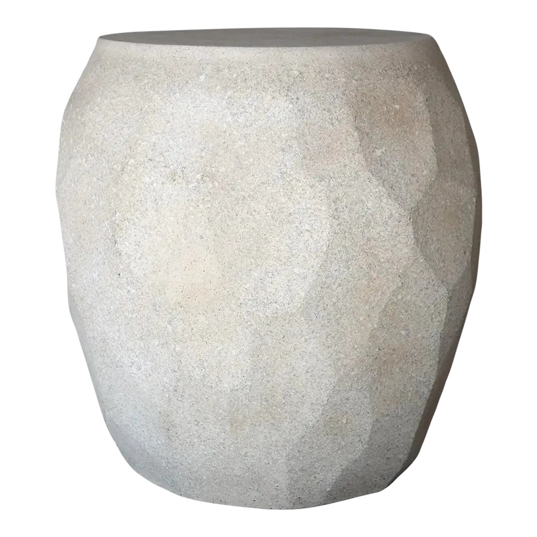 Cast Resin 'Facet' Table, Aged Stone Finish by Zachary A. Design | Chairish