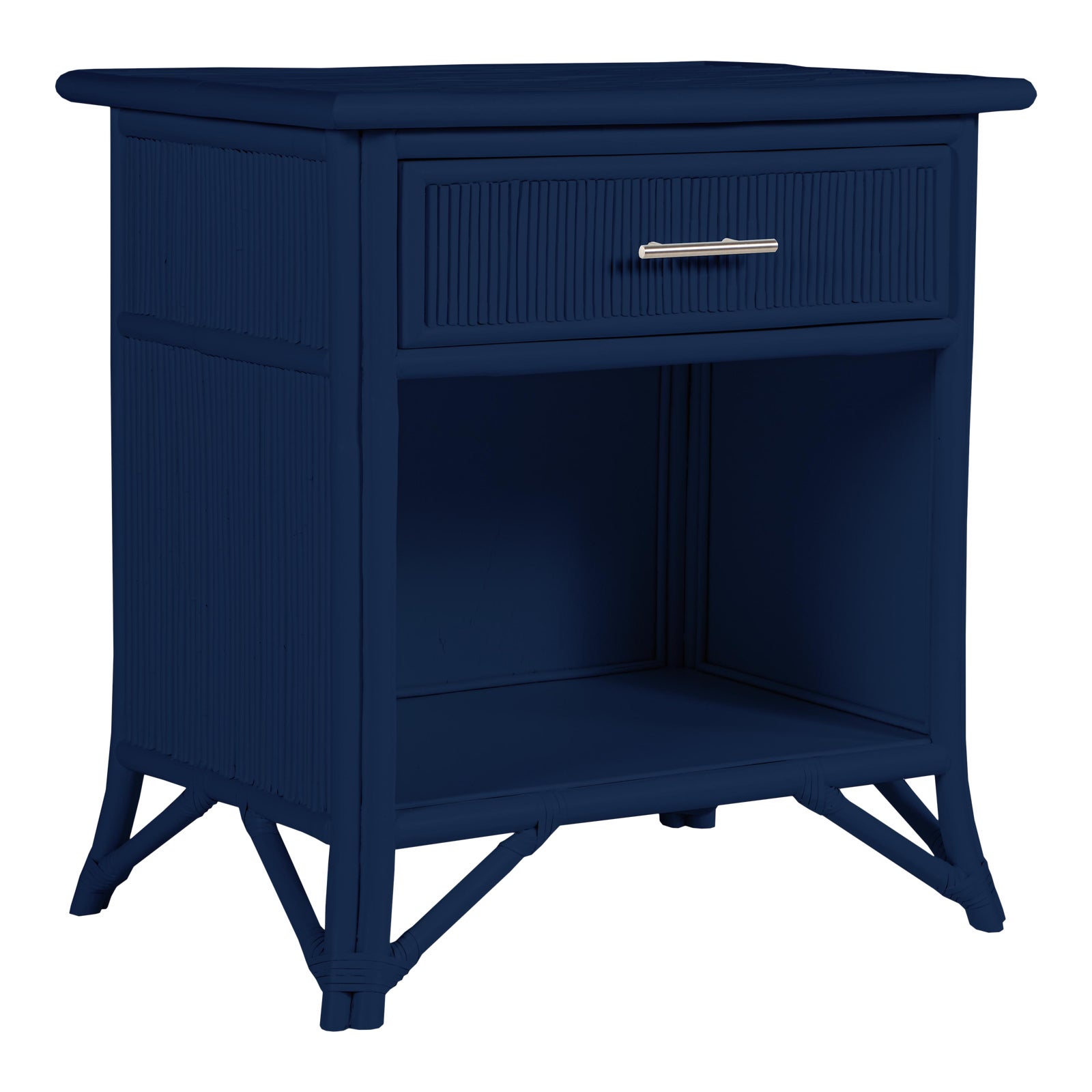 Aruba One-Drawer Nightstand - Navy Blue | Chairish