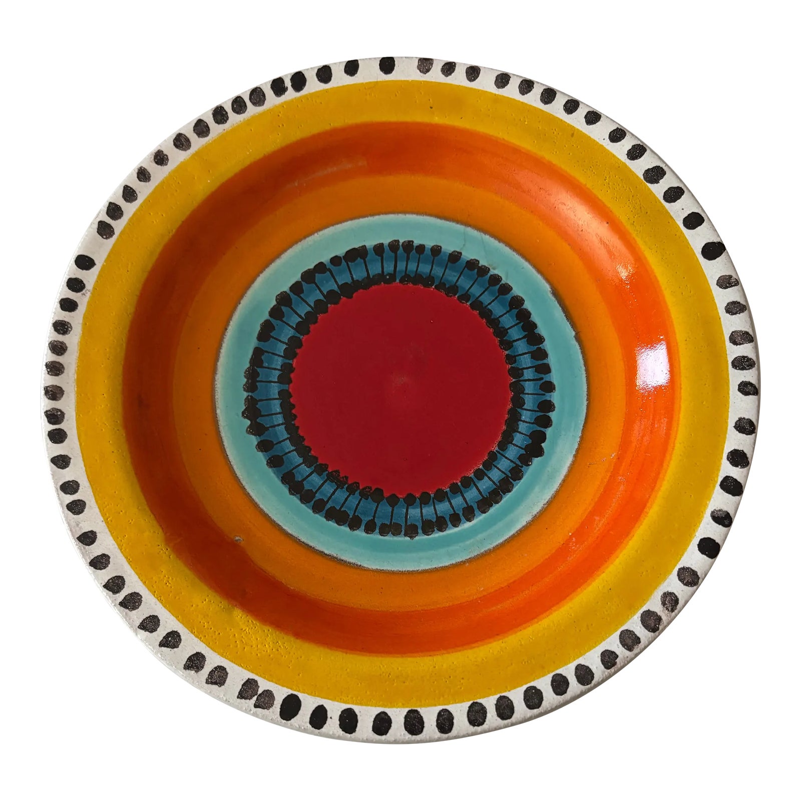 1950's Italian Pottery Desimone Platter | Chairish