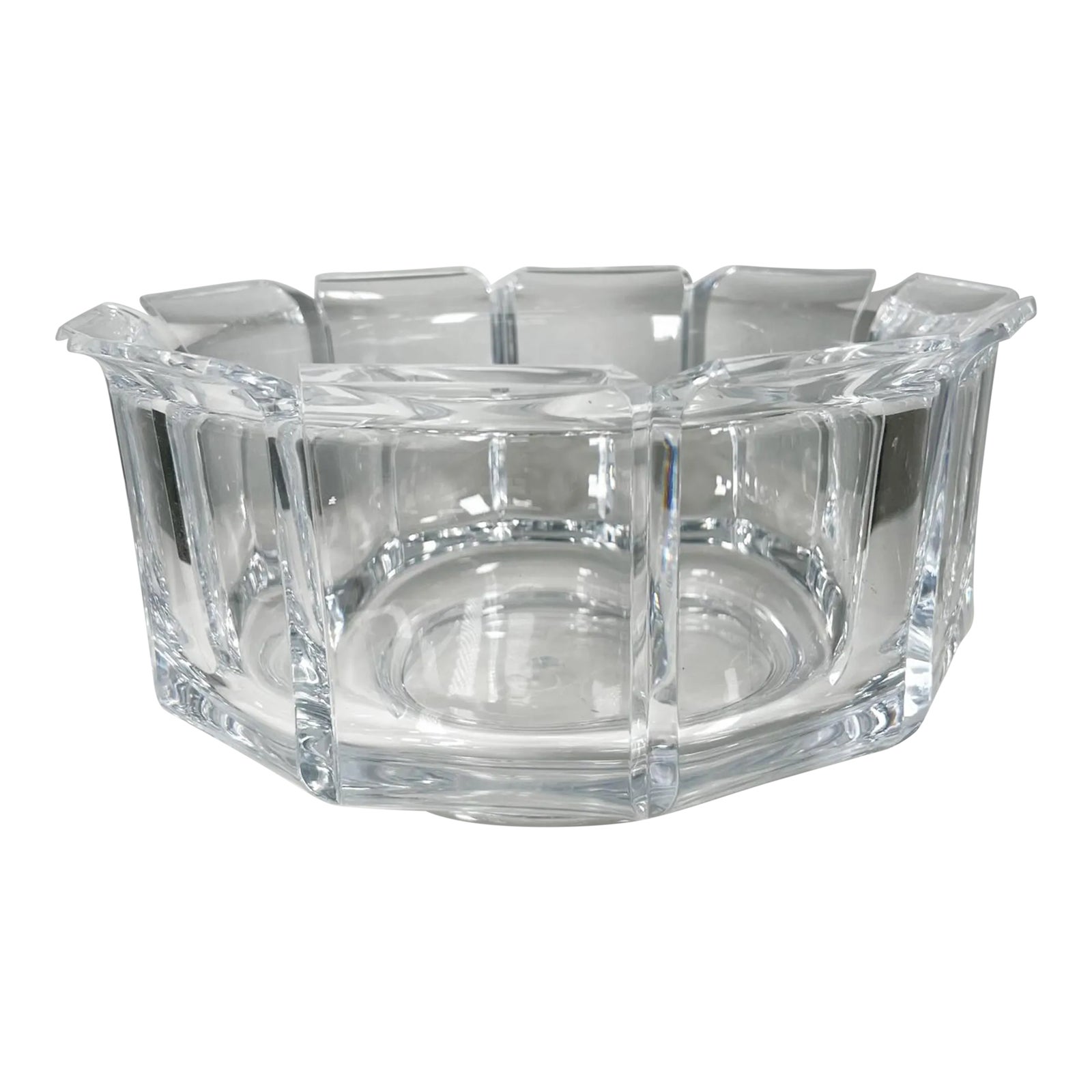 1970s Grainware Angular Regal Lucite Bowl by William Bounds | Chairish