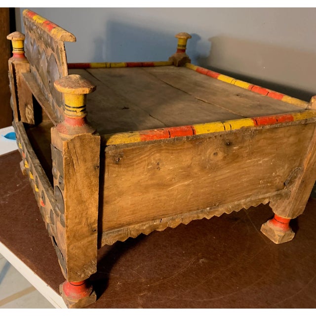 1910 Antique Primitive Folk Ottoman | Chairish