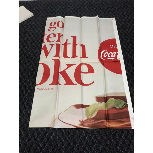 Vintage Coca Cola Advertising Billboard Poster | Chairish