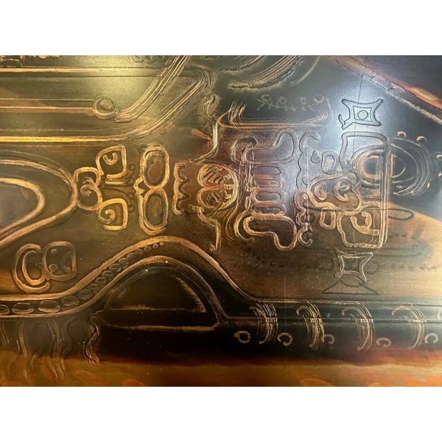 Bernhard Rohne for Metallic Design Studio Brutalist Etched Copper Wall ...