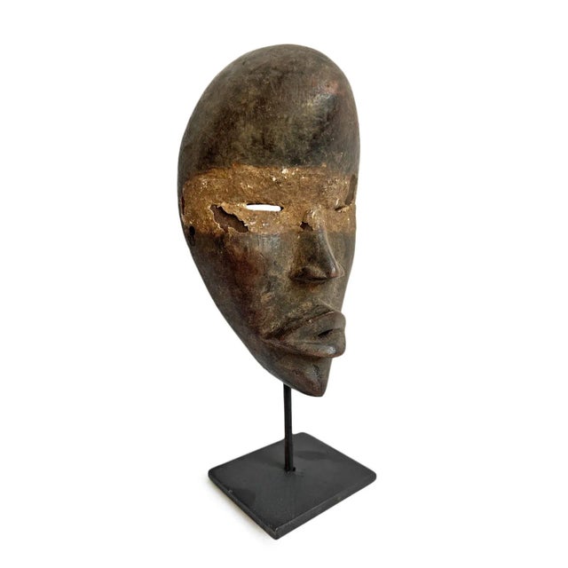 Vintage Dan Passport Mask on Stand | Chairish