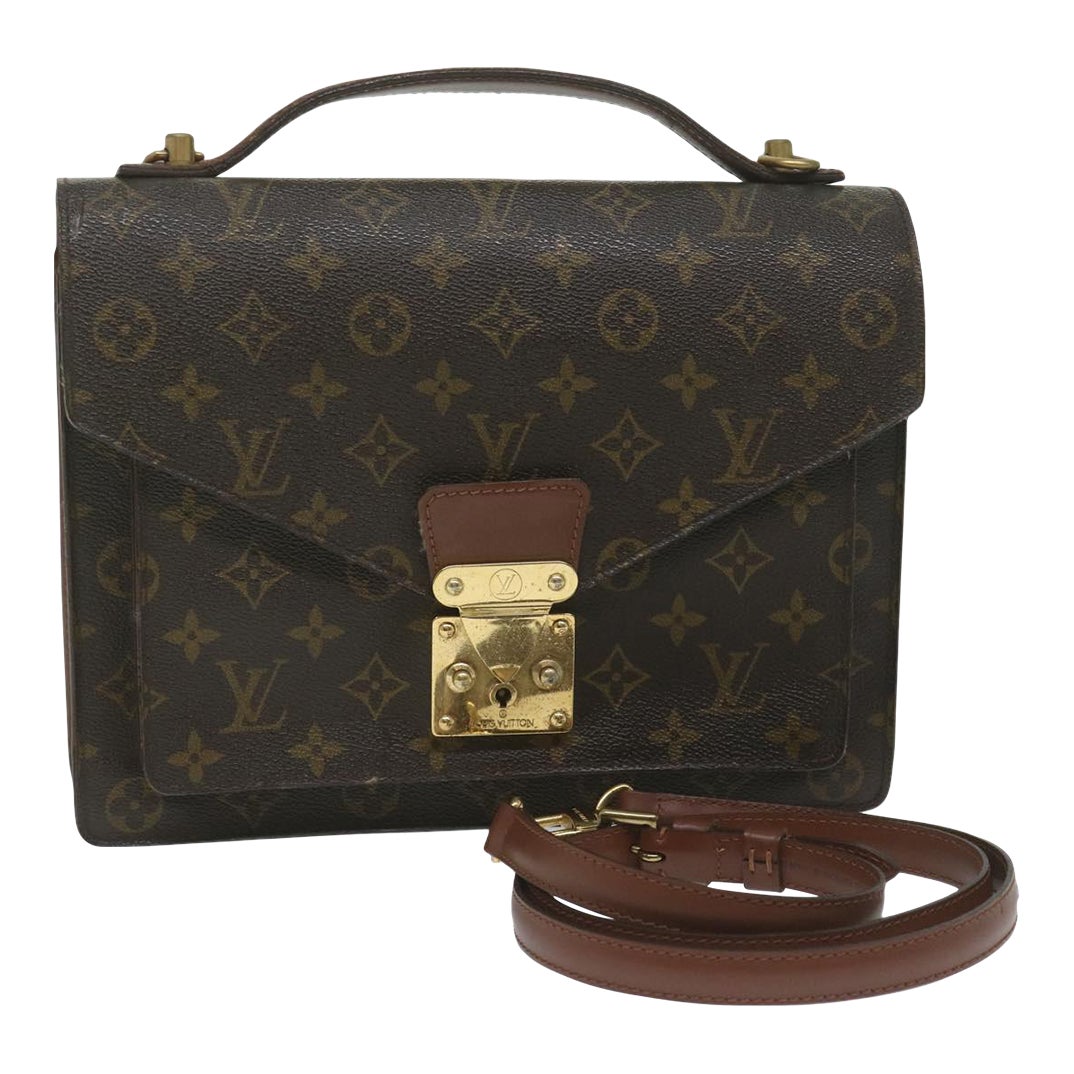 Louis Vuitton Monogram Monceau 28 Hand Bag 2Way M51185 Lv Auth 61783 ...