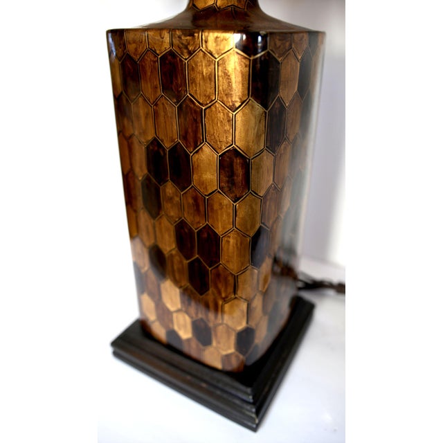 Bradburn Gallery Vintage Mosaic, Honeycomb, Faux Tortoise Effect Lamp ...
