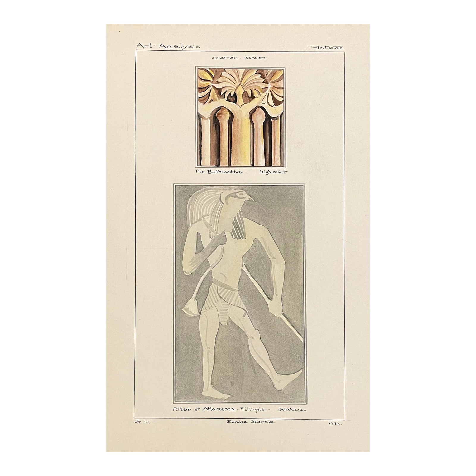 1932 Eunice Starkie Sculpture Decorative Arts Painting | Chairish