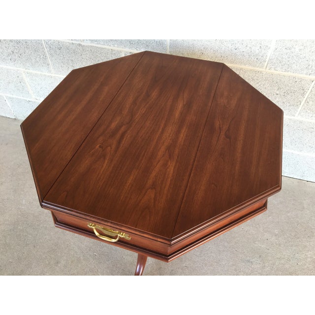 Henkel Harris Wild Black Cherry Jefferson Table - Finish 24 | Chairish