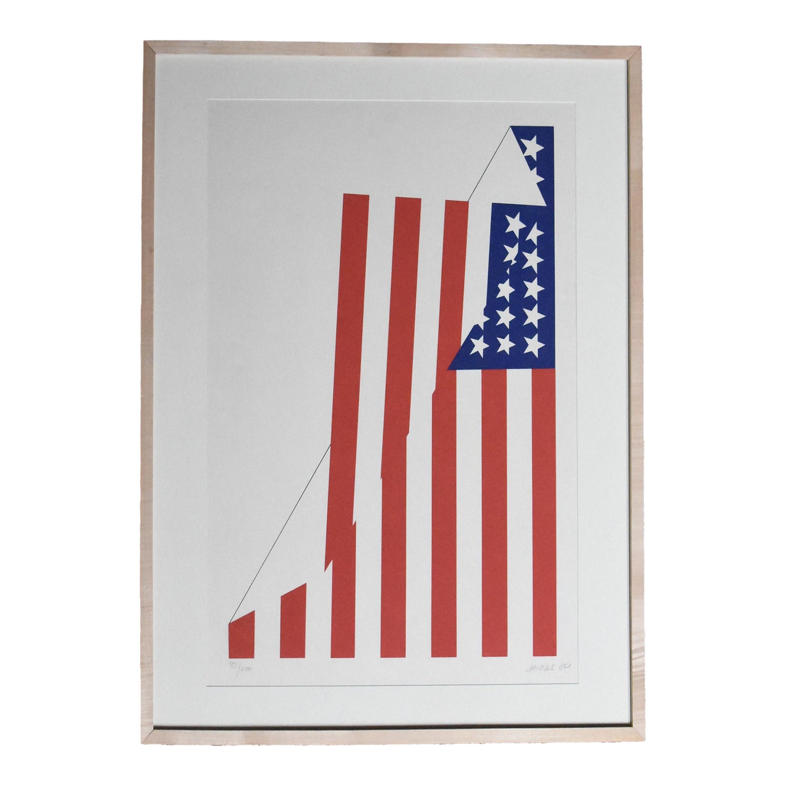 Jim Jacobs - American Flag Signed Limited Edition Original Print #87/ ...