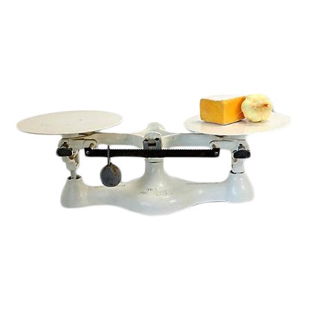 1920s Cast Iron Balance Scale | Chairish