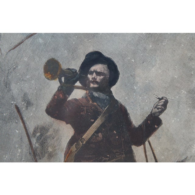 1880s Antique George L Seymour Country Postman Hand Colored Engraving ...