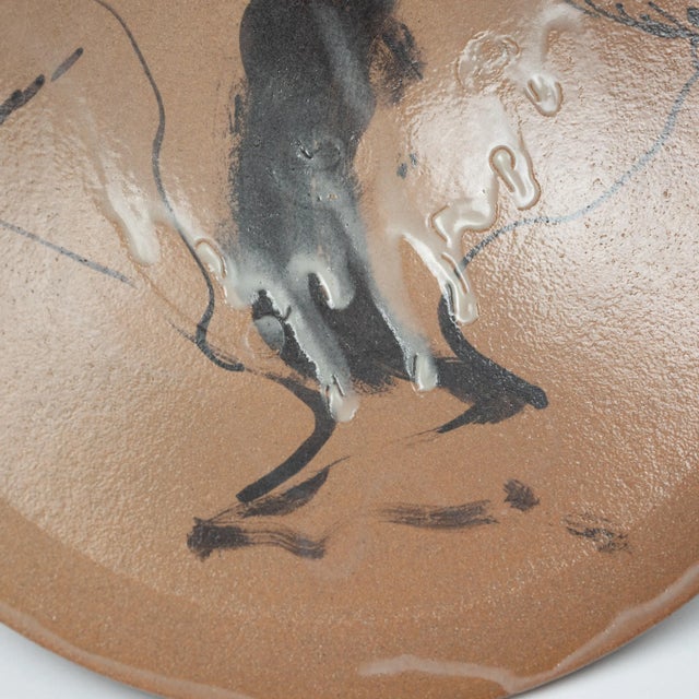 Large 1990s E-Garatsu Platter With Pine-Motif | Chairish